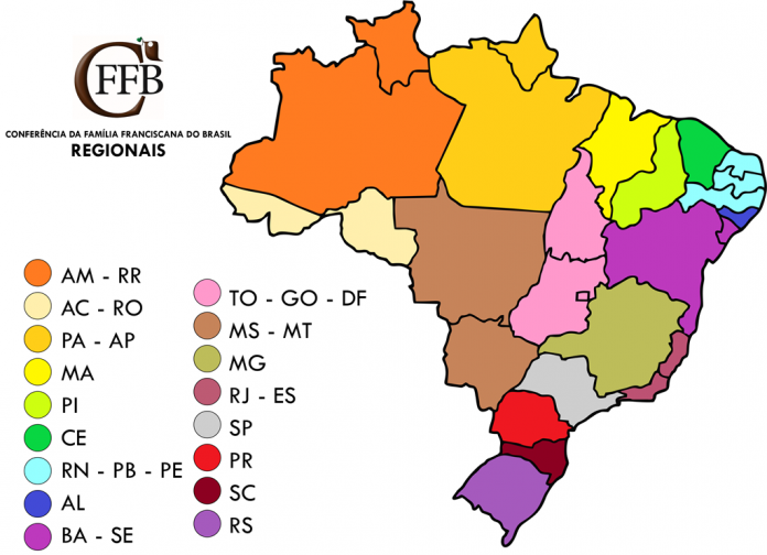 Onde Estamos | CFFB Conferência da Família Franciscana do Brasil